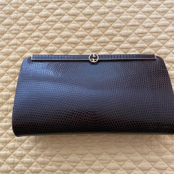 Gucci | Bags | Gucci Lizard Clutch Handbag | Poshmark